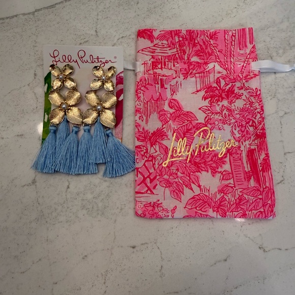 Lilly Pulitzer | Jewelry | New With Tags Lilly Pulitzer Gold And Blue ...